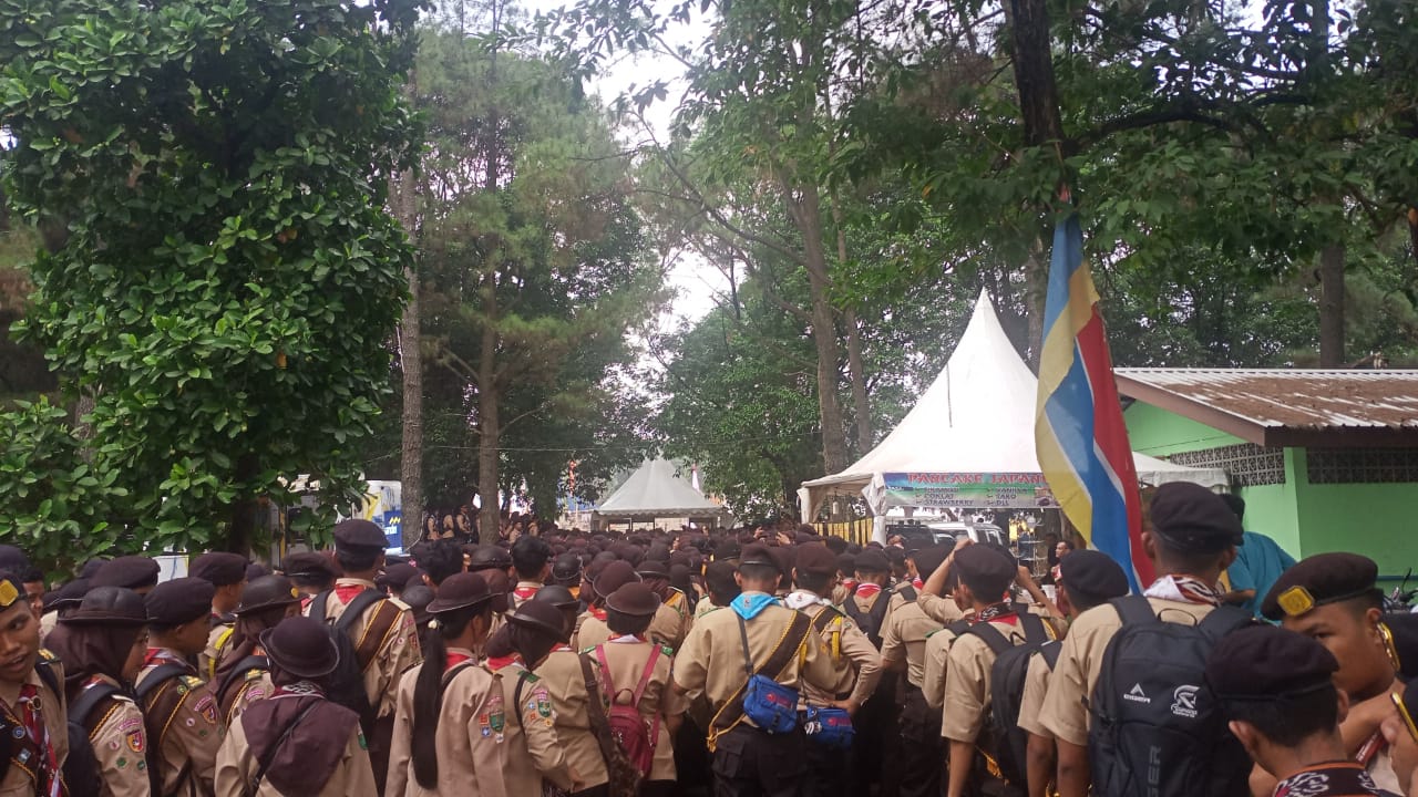 Antusiasme Peserta Raimuna Nasional Saat Pembukaan Raimuna Nasional XII ...